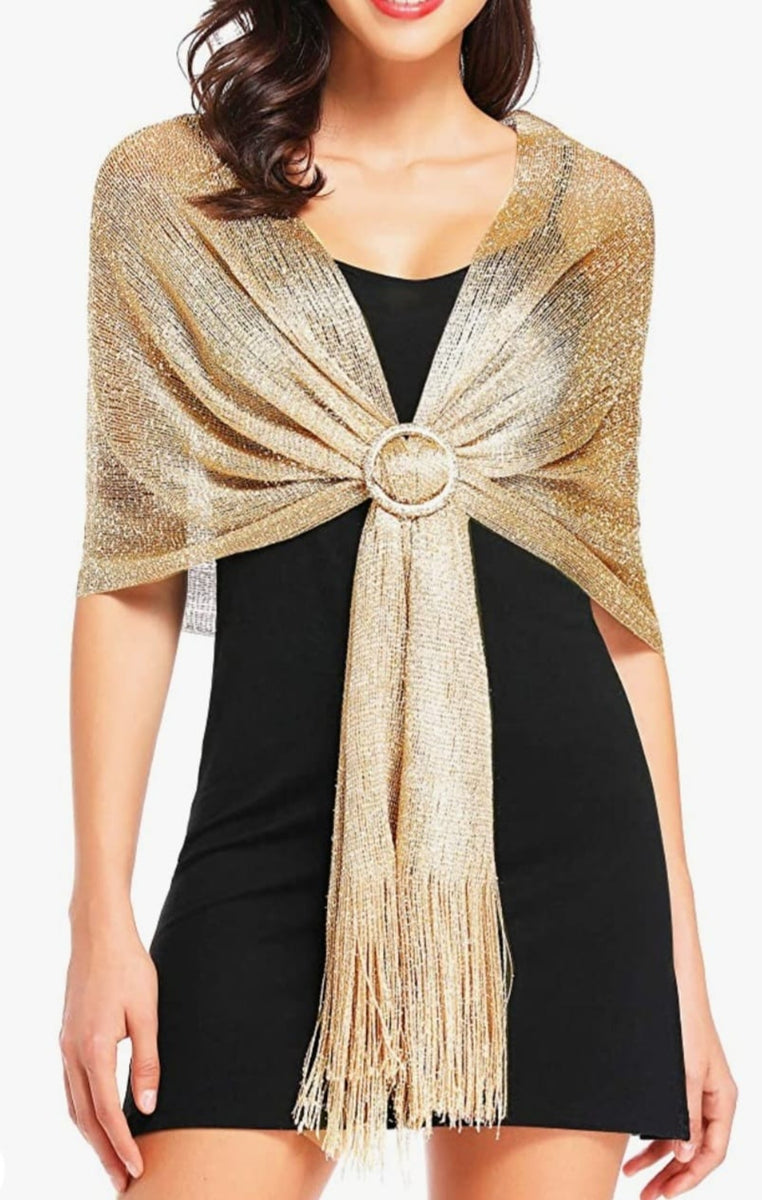 Céline - Châle avec boucle||Celine - Shawl with buckle – Shop Miss Caprice